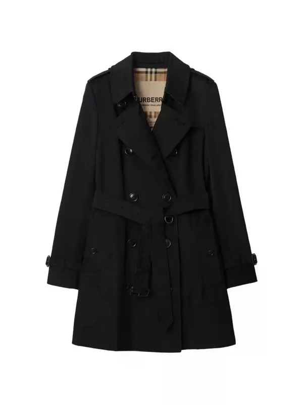 Burberry The Short Chelsea Heritage Trench Coat - Black