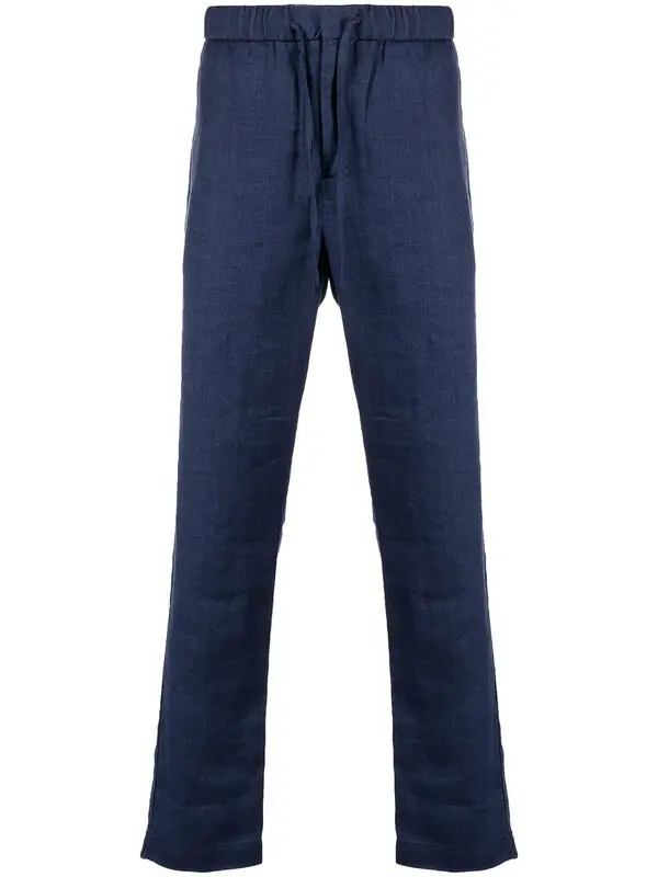 Frescobol Carioca Drawstring-waist Linen Chinos