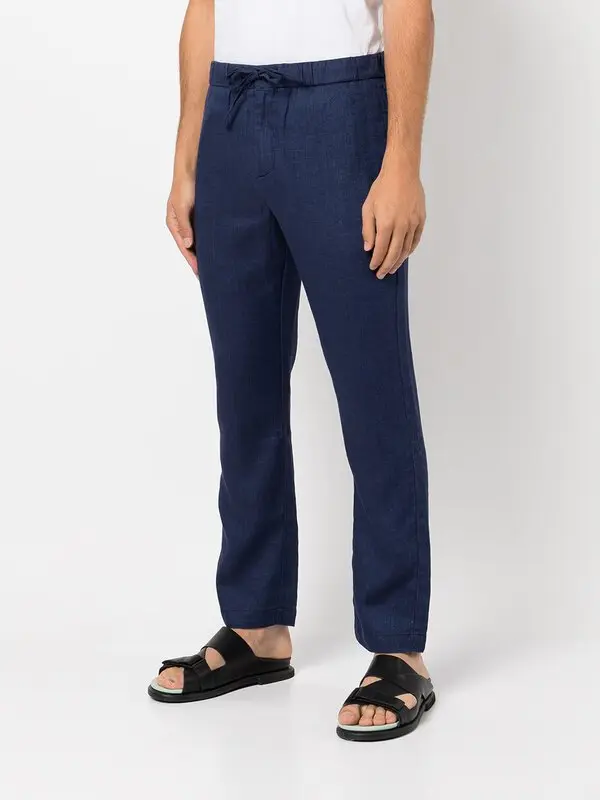 Frescobol Carioca Drawstring-waist Linen Chinos