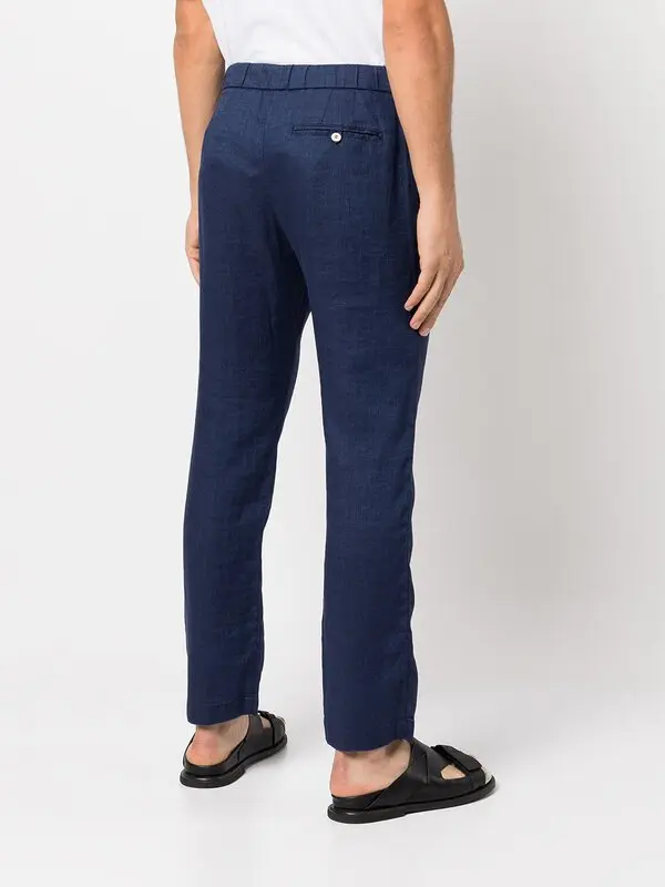 Frescobol Carioca Drawstring-waist Linen Chinos