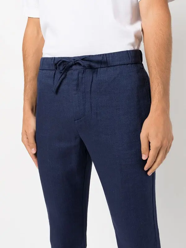Frescobol Carioca Drawstring-waist Linen Chinos