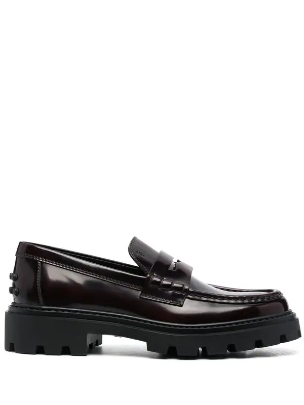 TOD'S Semi-patent Leather Loafers
