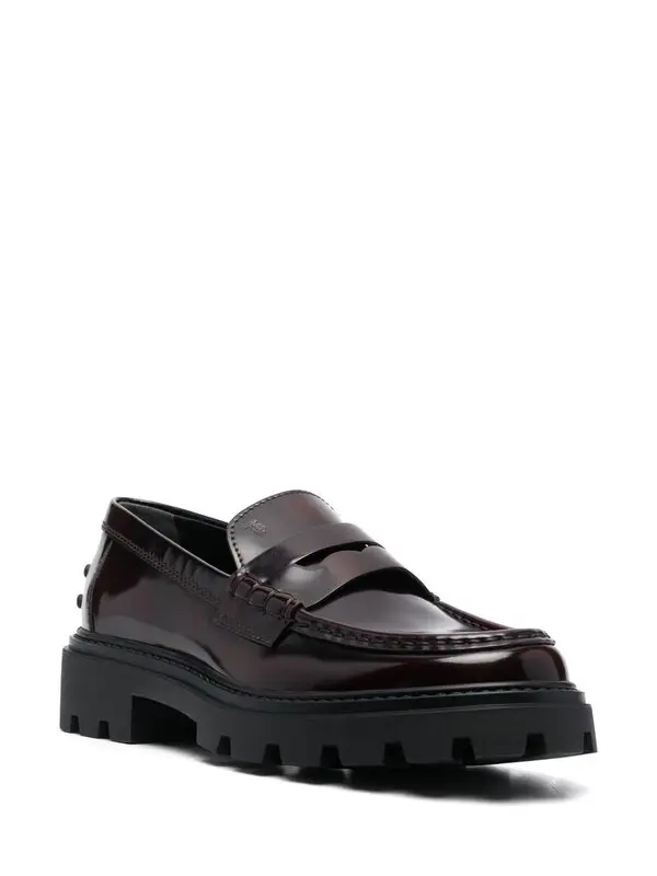 TOD'S Semi-patent Leather Loafers