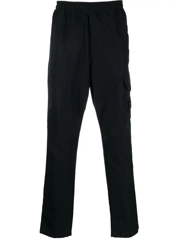 Stone Island Compass Patch Cargo Trousers - Black
