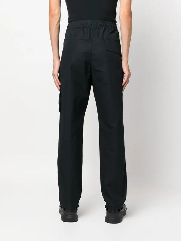 Stone Island Compass Patch Cargo Trousers - Black