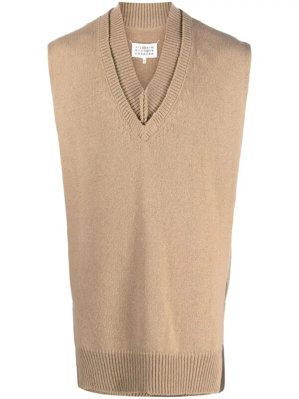 MAISON MARGIELA Layered V-neck Vest
