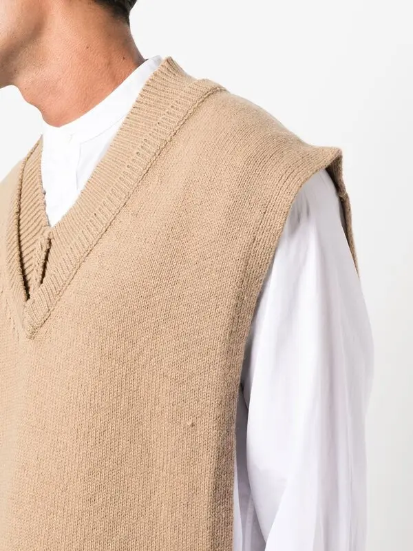 MAISON MARGIELA Layered V-neck Vest