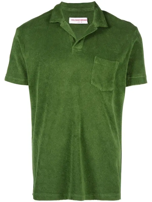 Orlebar Brown Terry Short-sleeve Polo Shirt - Green