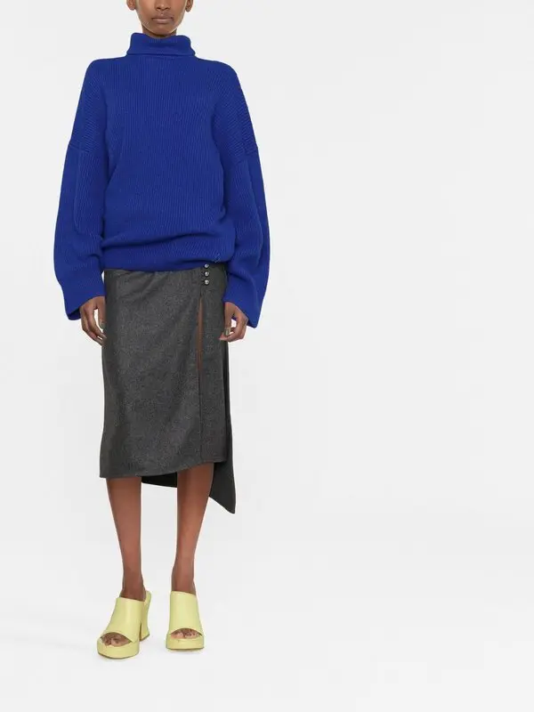 Attico Roll-neck Ribbed Jumper