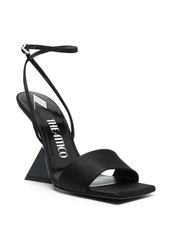 Attico Cheope 105mm Sandals - Black