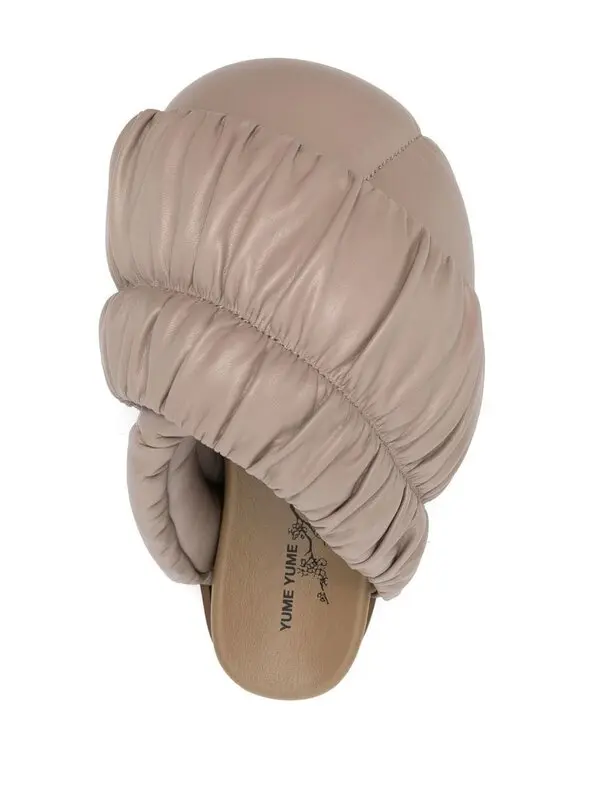 YUME YUME Tent Padded Mules - Neutrals