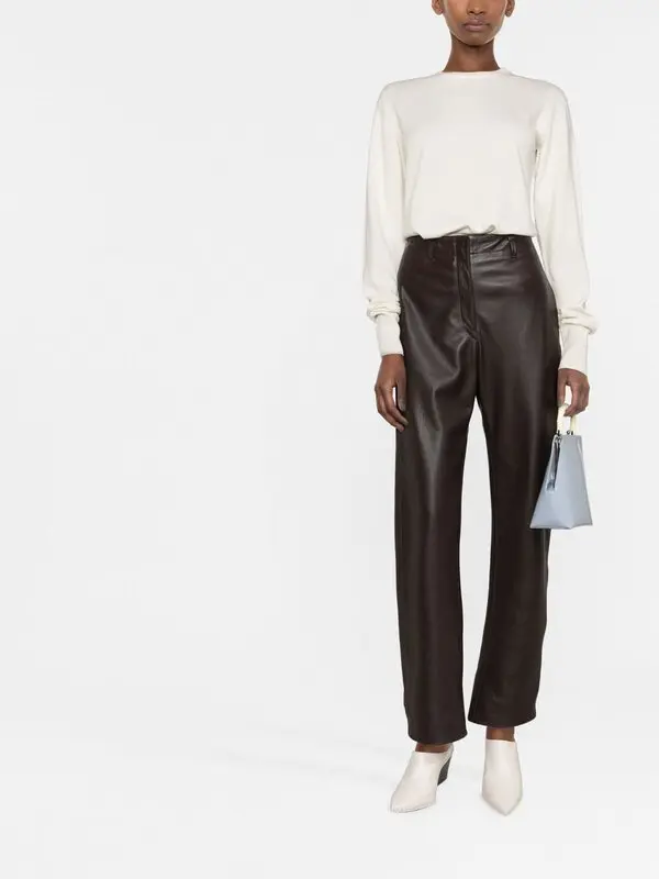 JIL SANDER Ribbed-knit Cashmere Jumper - Neutrals