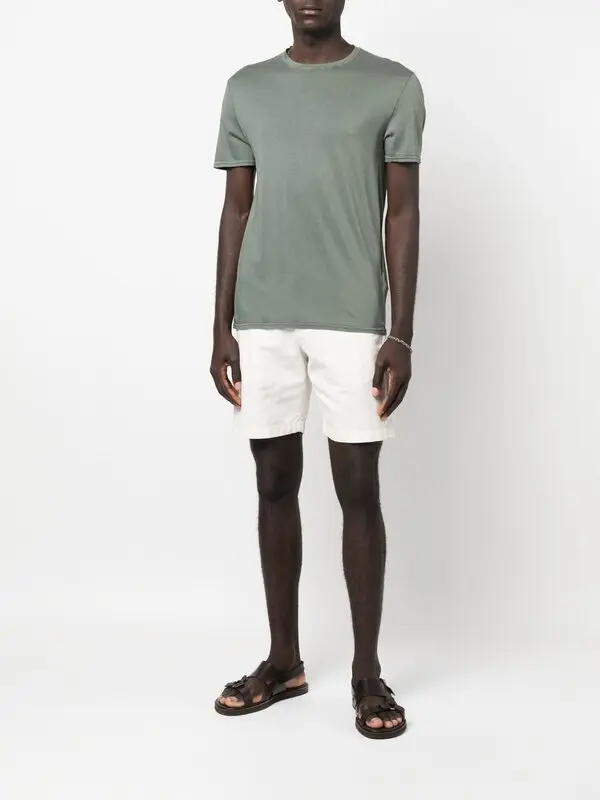 Fedeli Short-sleeve Cotton T-shirt - Green