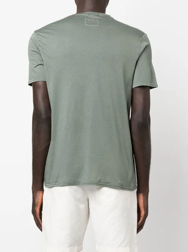 Fedeli Short-sleeve Cotton T-shirt - Green