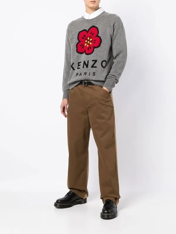 Kenzo Boke Flower Crew-neck Jumper - Grey
