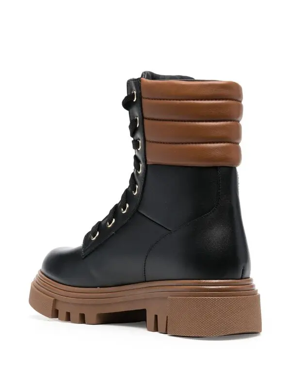 BALDININI Leather Combat Boots