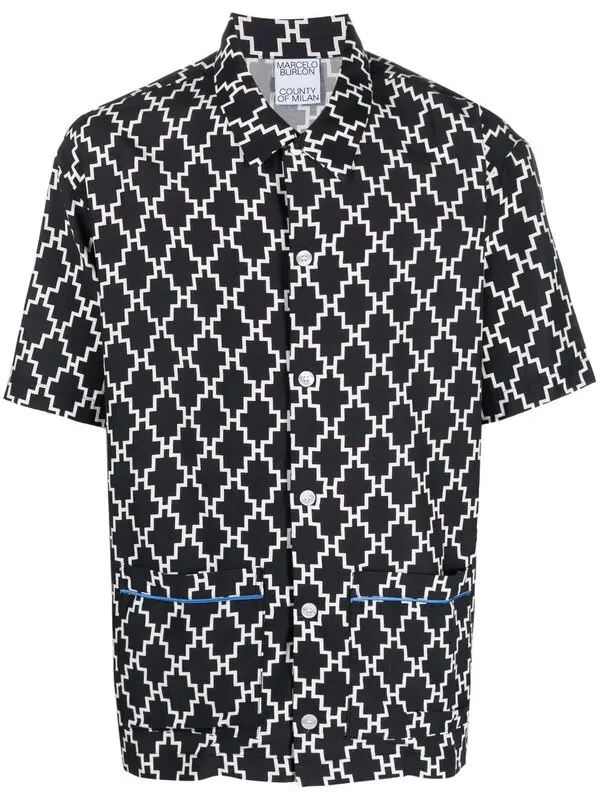 COUNTY OF MILAN Logo-print Short-sleeved Shirt