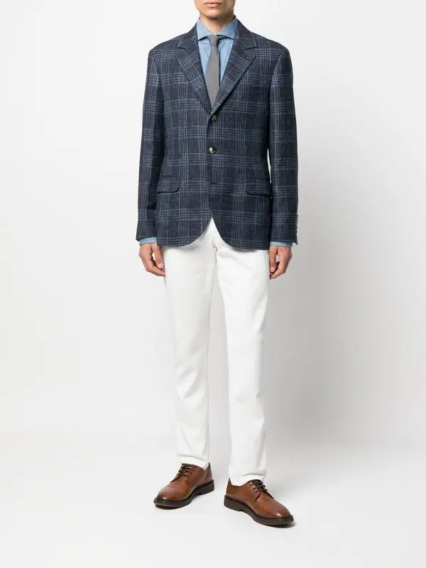 Brunello Cucinelli Long-sleeved Denim Shirt - Blue