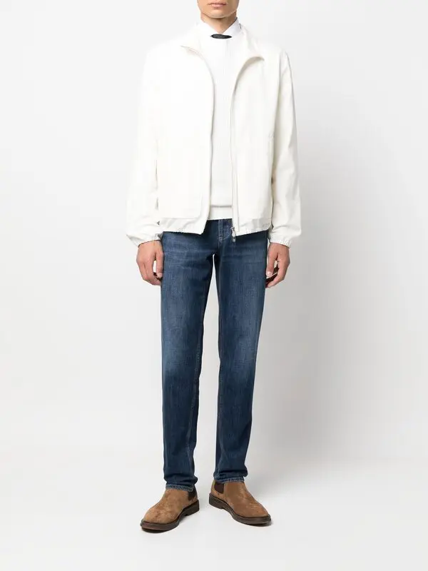 Brunello Cucinelli Funnel-neck Cotton Jacket