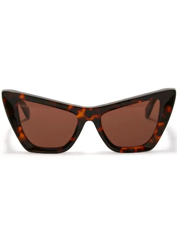 Off-White Edvard Cat-eye Sunglasses - Brown