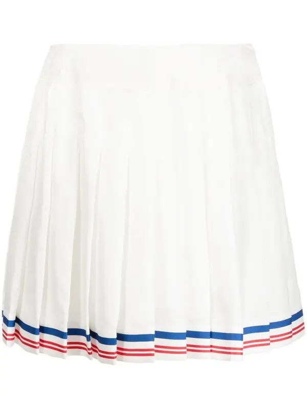 Casablanca Pleated Skirt - White