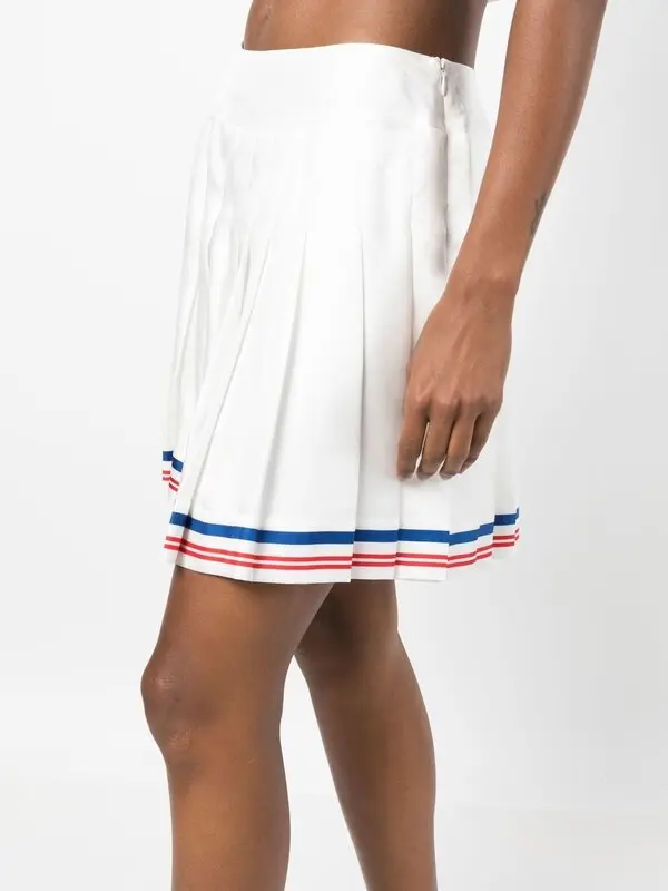 Casablanca Pleated Skirt - White