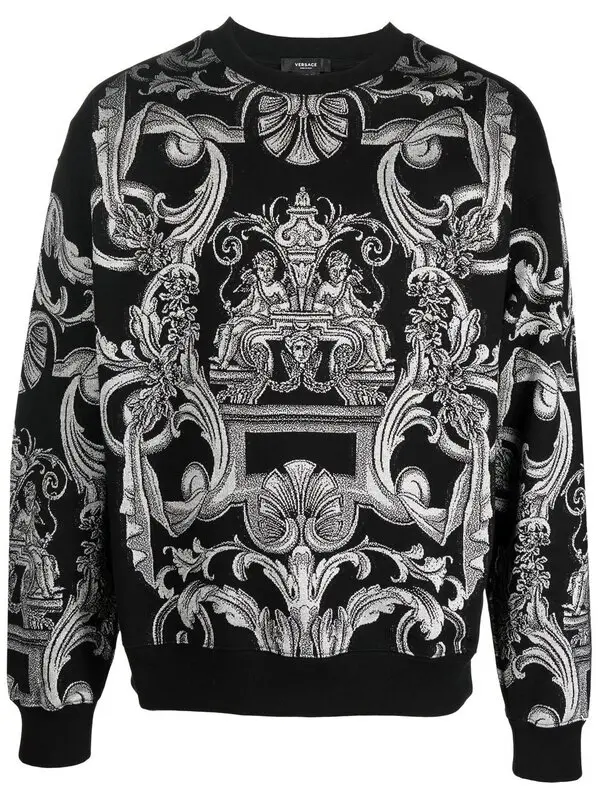 Versace Barocco-print Sweatshirt