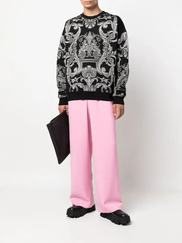 Versace Barocco-print Sweatshirt