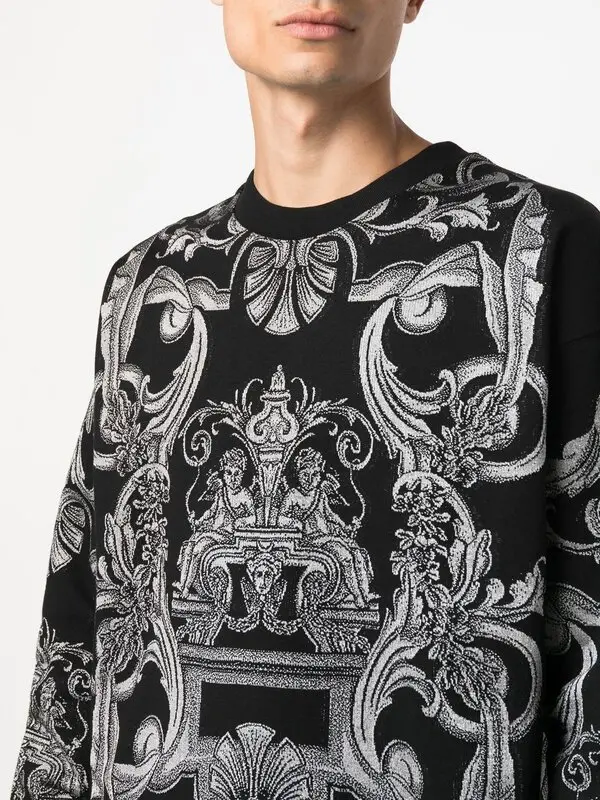 Versace Barocco-print Sweatshirt