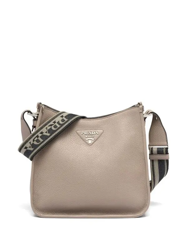 Prada Logo Plaque Shoulder Bag