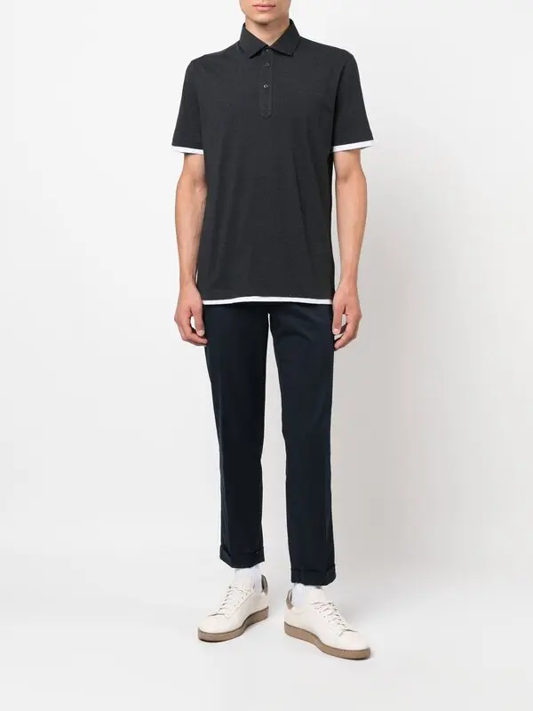Brunello Cucinelli Layered Polo Shirt