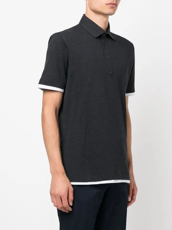 Brunello Cucinelli Layered Polo Shirt