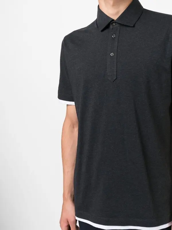Brunello Cucinelli Layered Polo Shirt