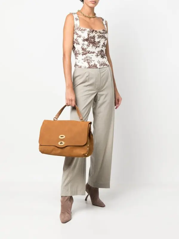 ZANELLATO Calf Leather Tote Bag - Brown