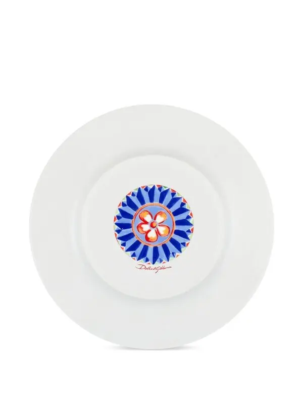 Dolce & Gabbana 2 Piece Fine Porcelain Dinner Plate Set