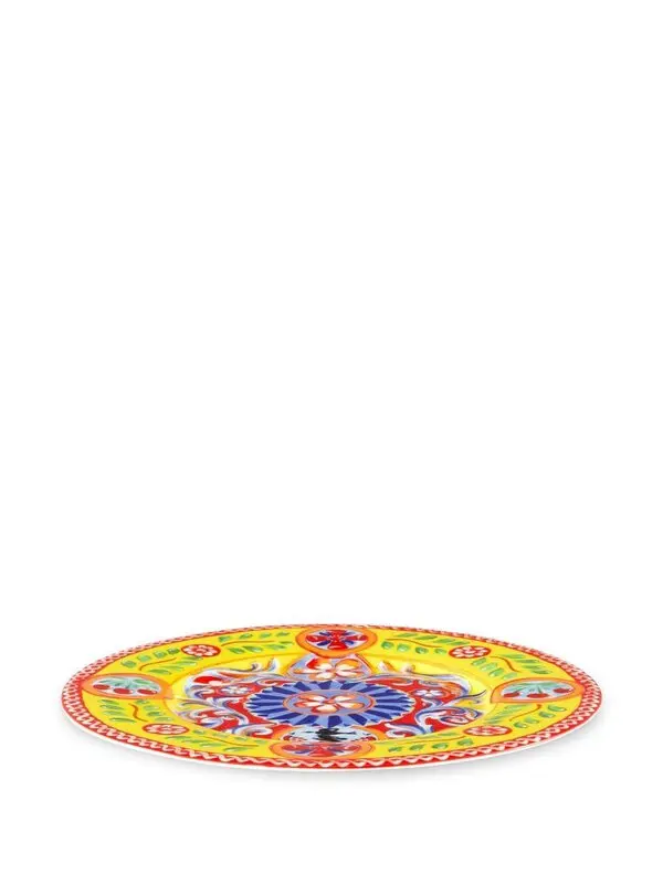 Dolce & Gabbana 2 Piece Fine Porcelain Dinner Plate Set
