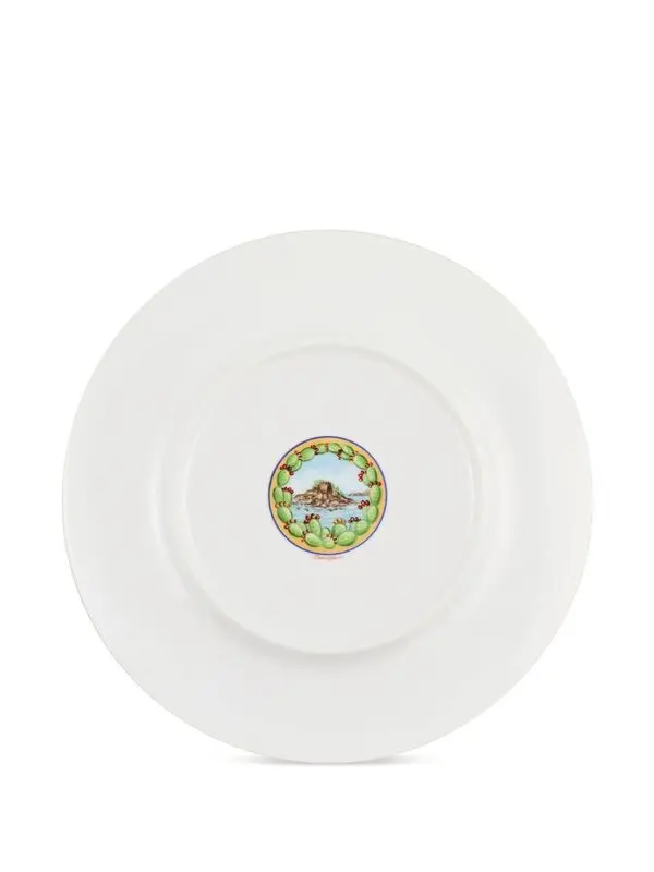 Dolce & Gabbana 2 Piece Fine Porcelain Dinner Plate Set