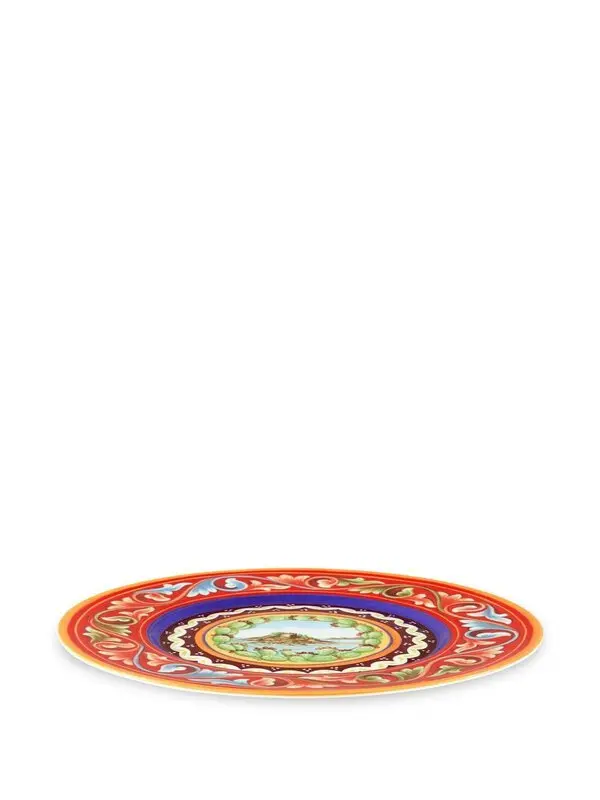 Dolce & Gabbana 2 Piece Fine Porcelain Dinner Plate Set