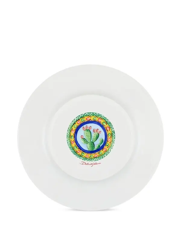 Dolce & Gabbana 2 Piece Fine Porcelain Dinner Plate Set