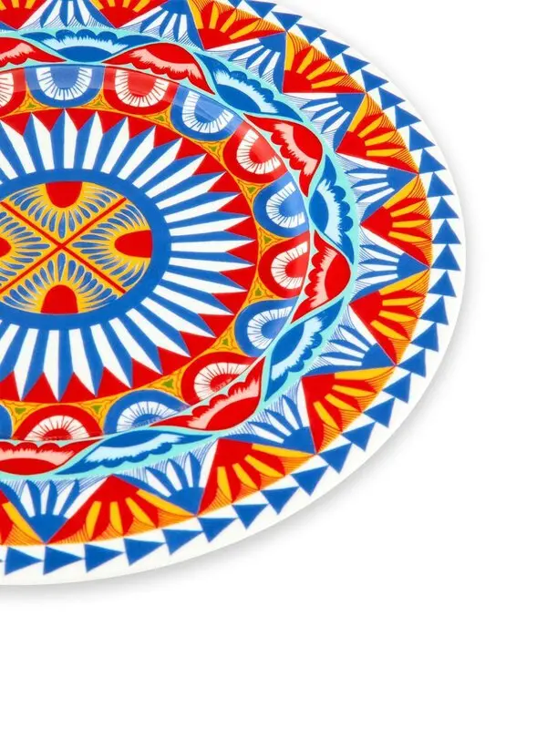 Dolce & Gabbana 2 Piece Fine Porcelain Dinner Plate Set