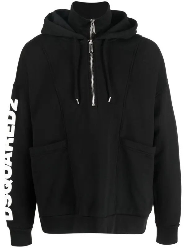 Dsquared2 Logo-print Zip-up Hoodie