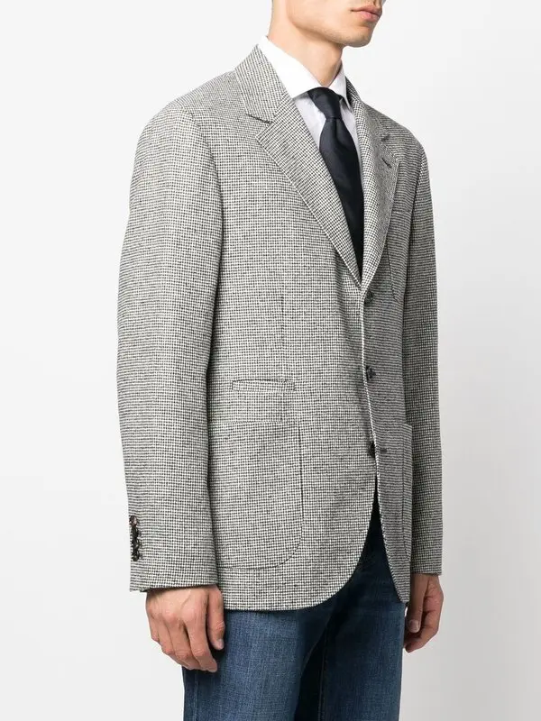 Brunello Cucinelli Hounds-tooth-print Blazer