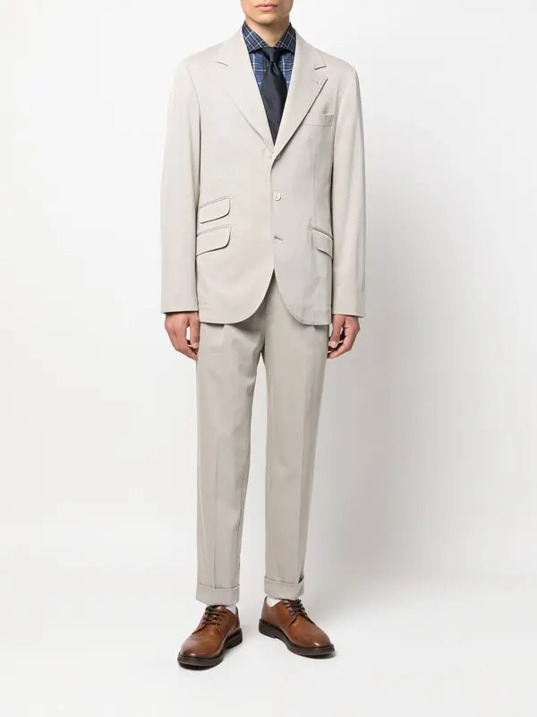Brunello Cucinelli Straight-leg Cotton Trousers