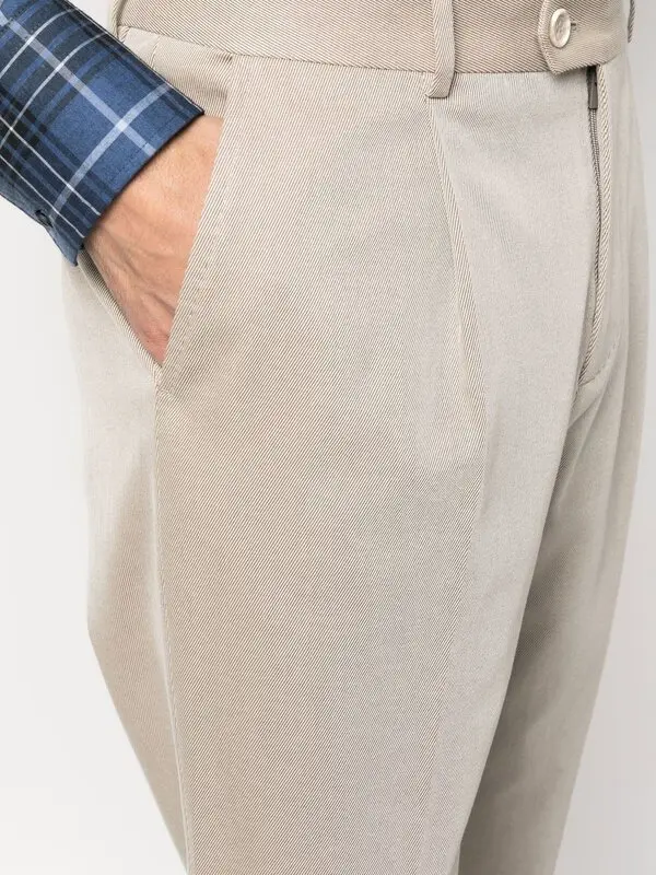Brunello Cucinelli Straight-leg Cotton Trousers