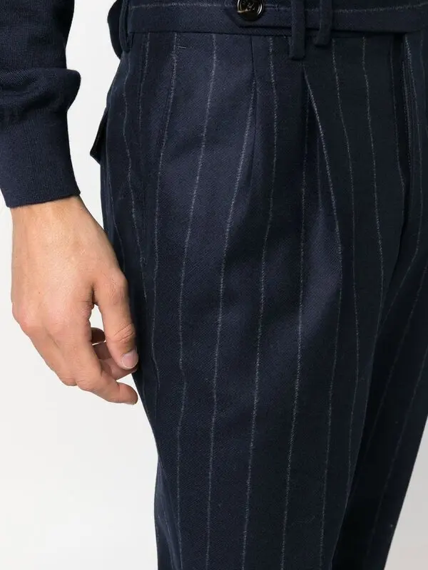 Brunello Cucinelli Pinstripe Straight-leg Trousers