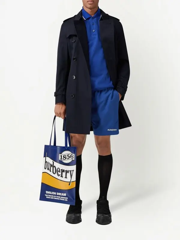 Burberry Kensington Heritage Trench Coat - Blue