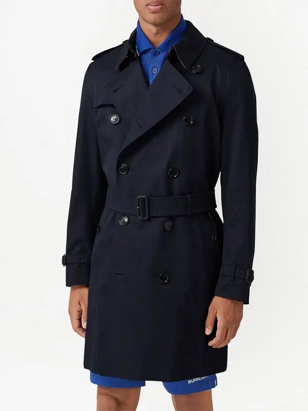 Burberry Kensington Heritage Trench Coat - Blue
