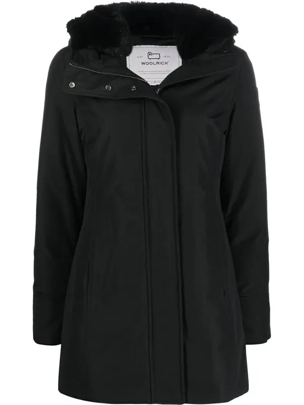 Woolrich Logo-patch Parka - Black