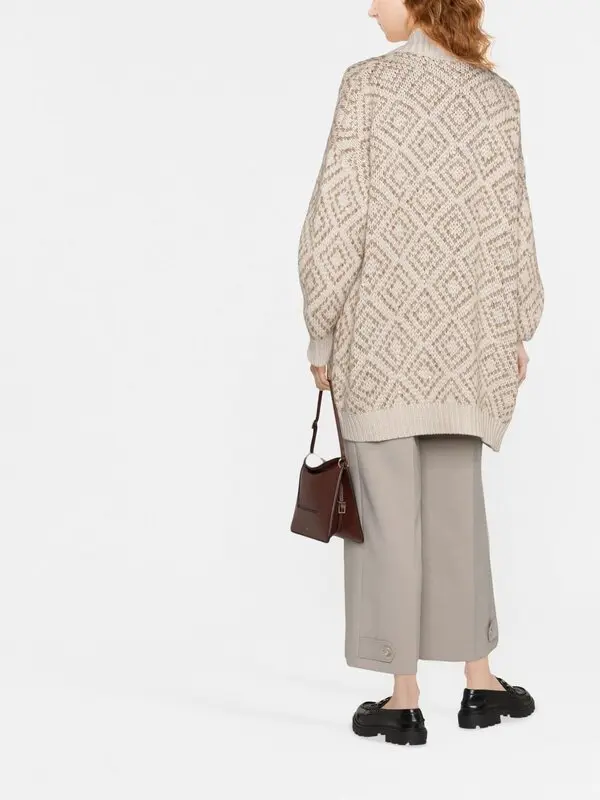 Brunello Cucinelli Jacquard Knit Cardigan