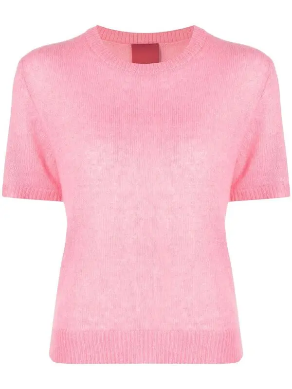 Cashmere In Love Sidley Fine-knit Top - Pink